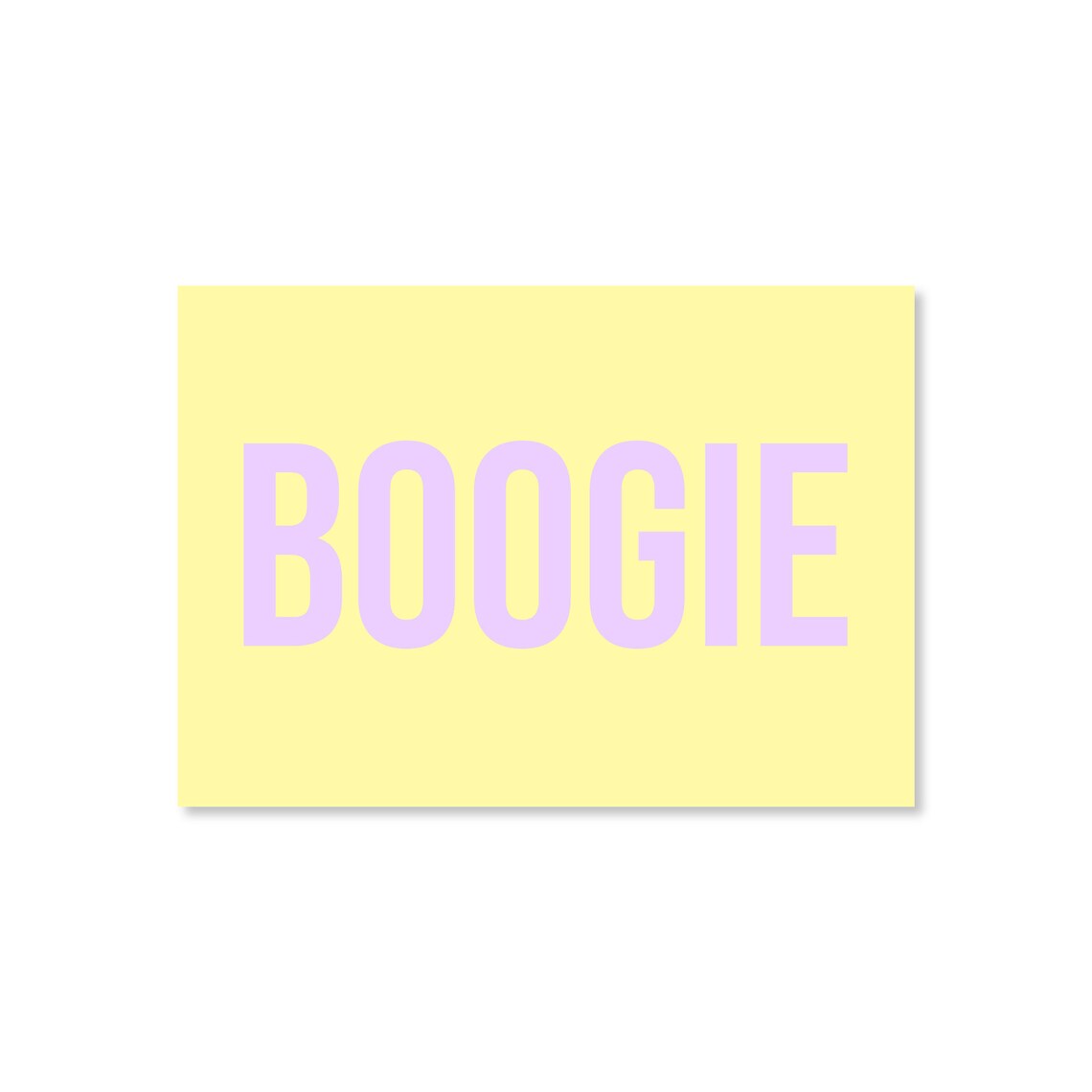 Boogie Fun Dance Typography Wall Art Print, 70's Disco Sign, Bright ...