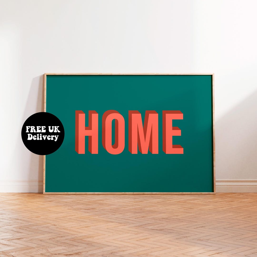 Home Print Wall Art, Home Typography Quote Print, Family Quote Prints ...