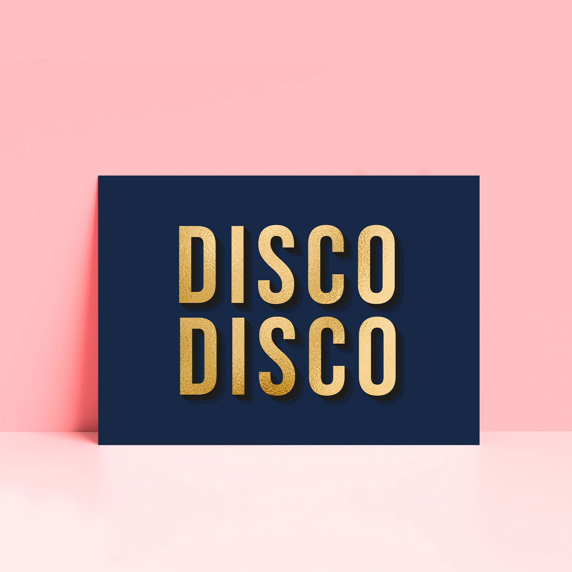 Disco Typography Wall Art Poster Print 70's Disco Sign | Etsy