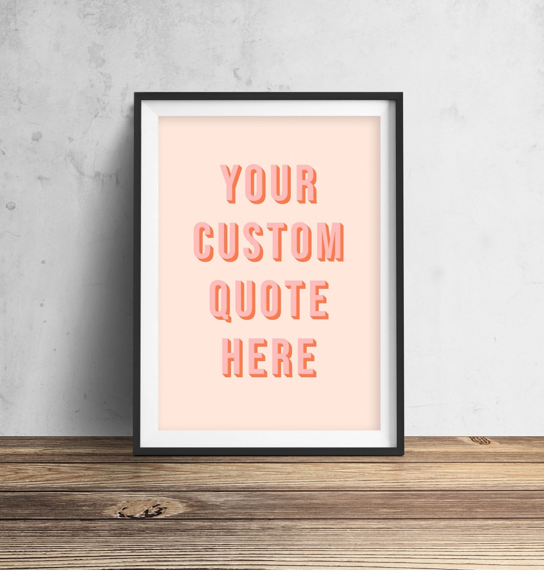 Custom Quote Print, Custom Wall Art, Personalised Text or Song Lyric ...