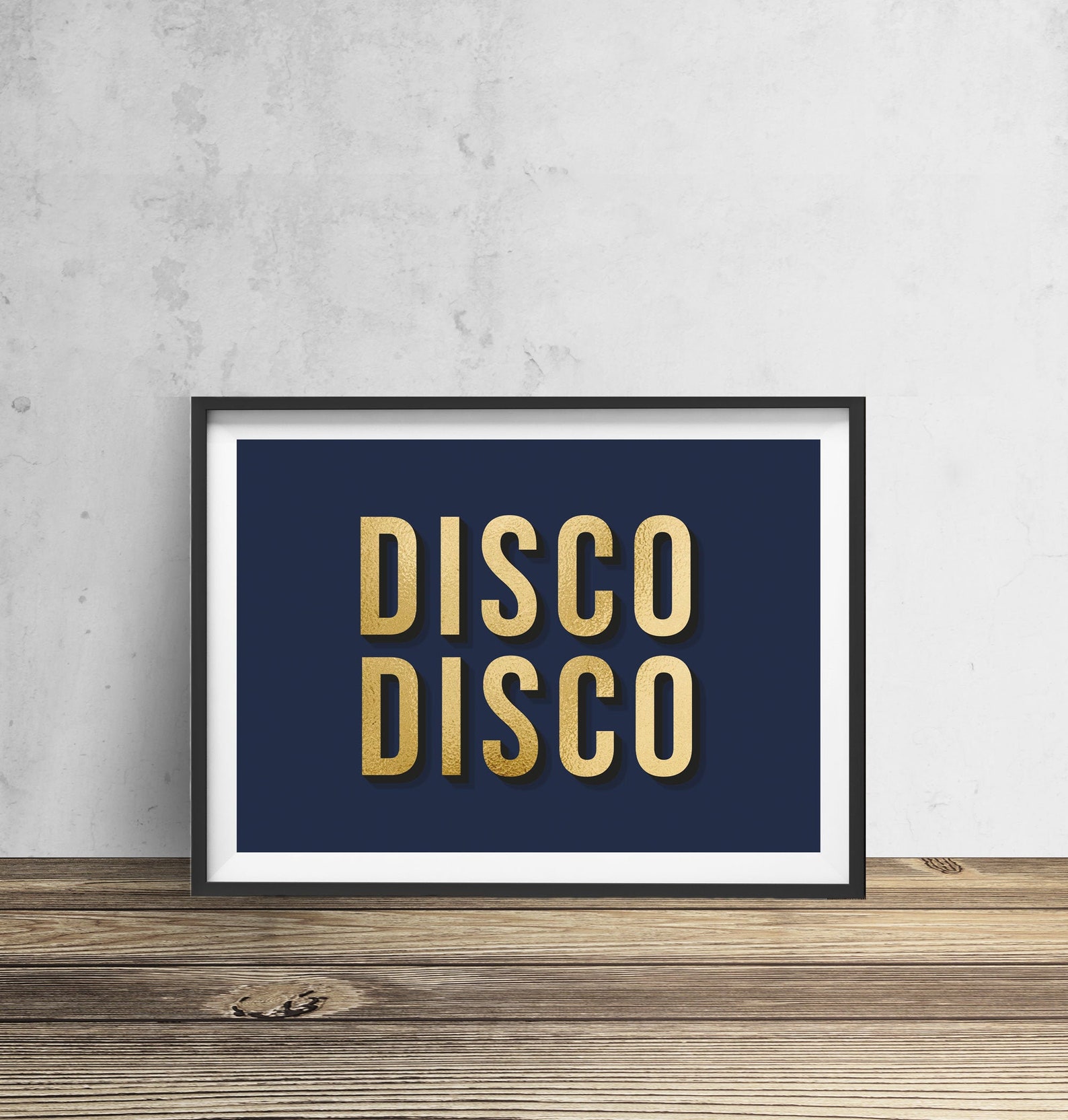 Disco Typography Wall Art Poster Print 70's Disco Sign - Etsy