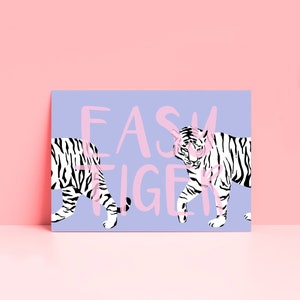 Easy Tiger Wall Art Print Wild Animal Tiger Print Big Cat - Etsy