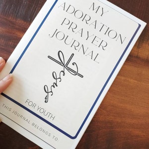 Catholic Adoration Journal Printable for Middle School Youth/five ...