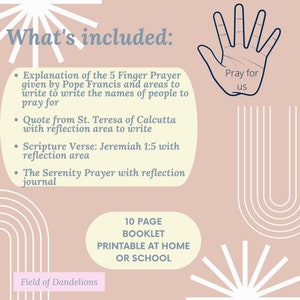 Catholic Adoration Journal Printable for Middle School Youth/five ...