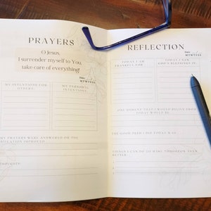 Catholic Prayer and Gratitude Journal With Writing Prompt 10 Page ...