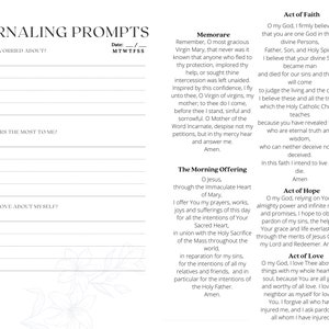 Catholic Prayer and Gratitude Journal With Writing Prompt 10 Page ...