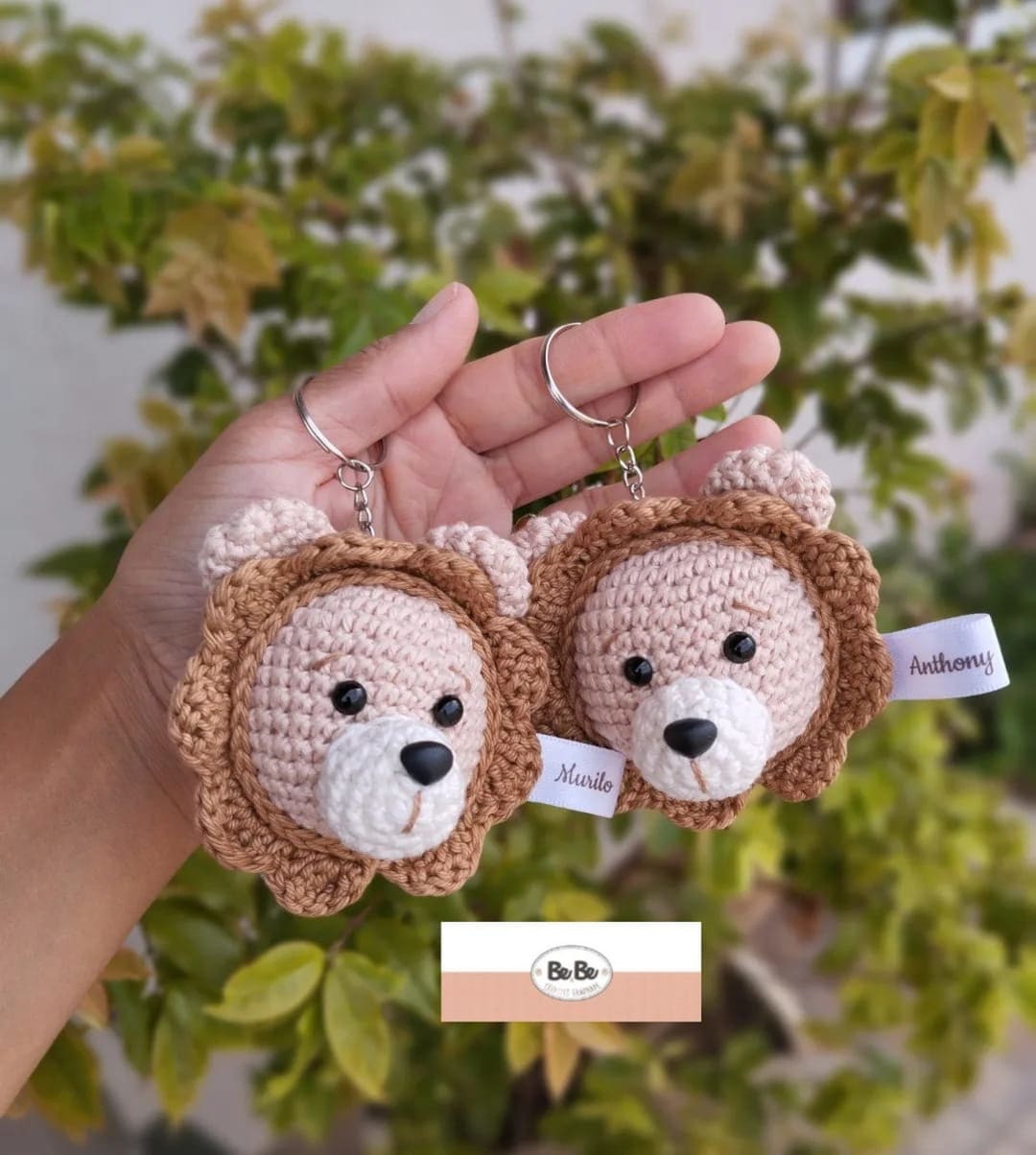 Digital Amigurumi Lion Keychain Crochet Pattern Tutorial in PDF - Etsy