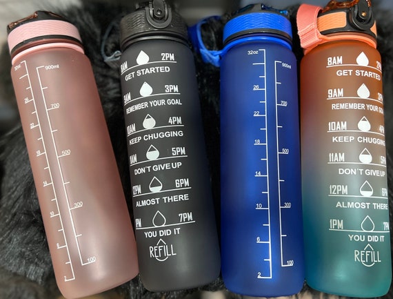 Time Marked Water Bottles | Etsy