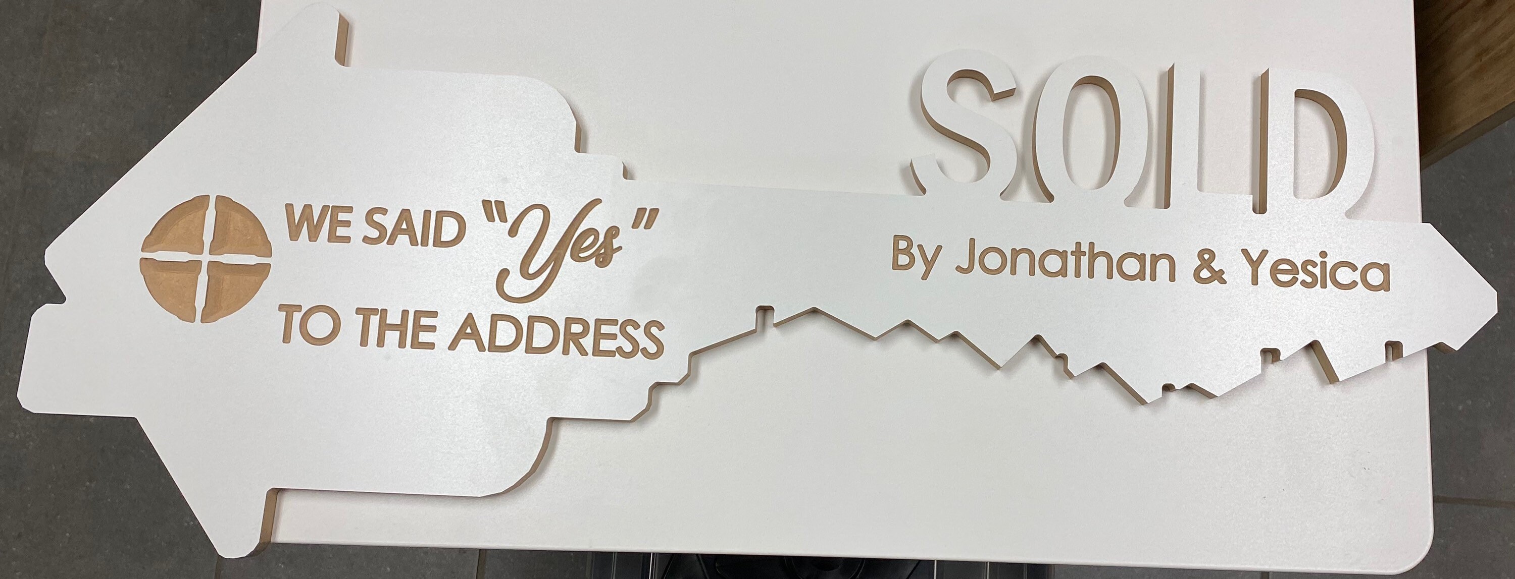 Realtor Sold Key Sign Real Estate Marketing Key Shape SOLD - Etsy