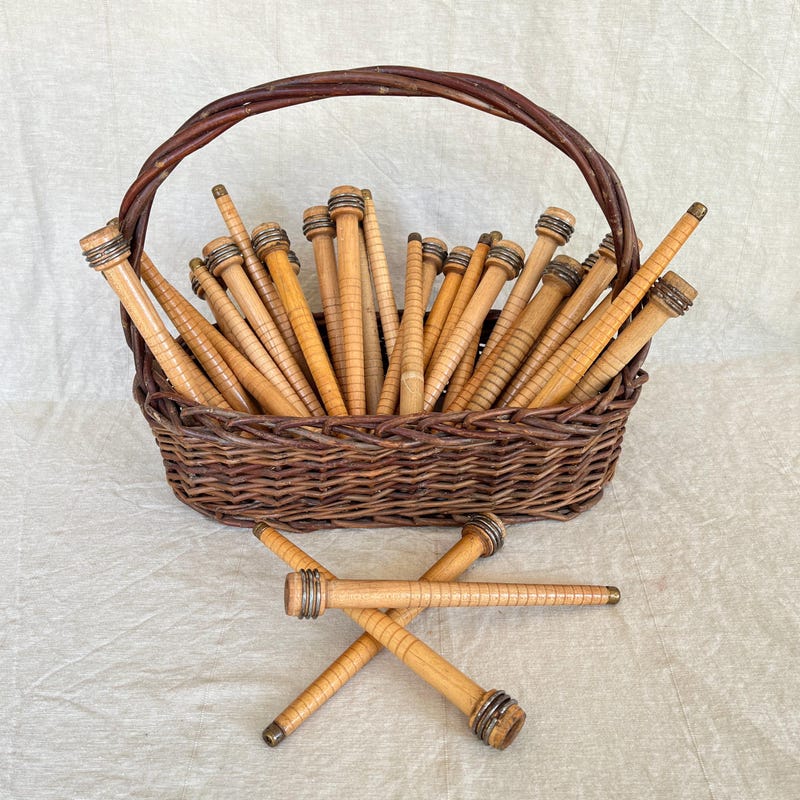 Vintage Bobbin Spindles - Etsy