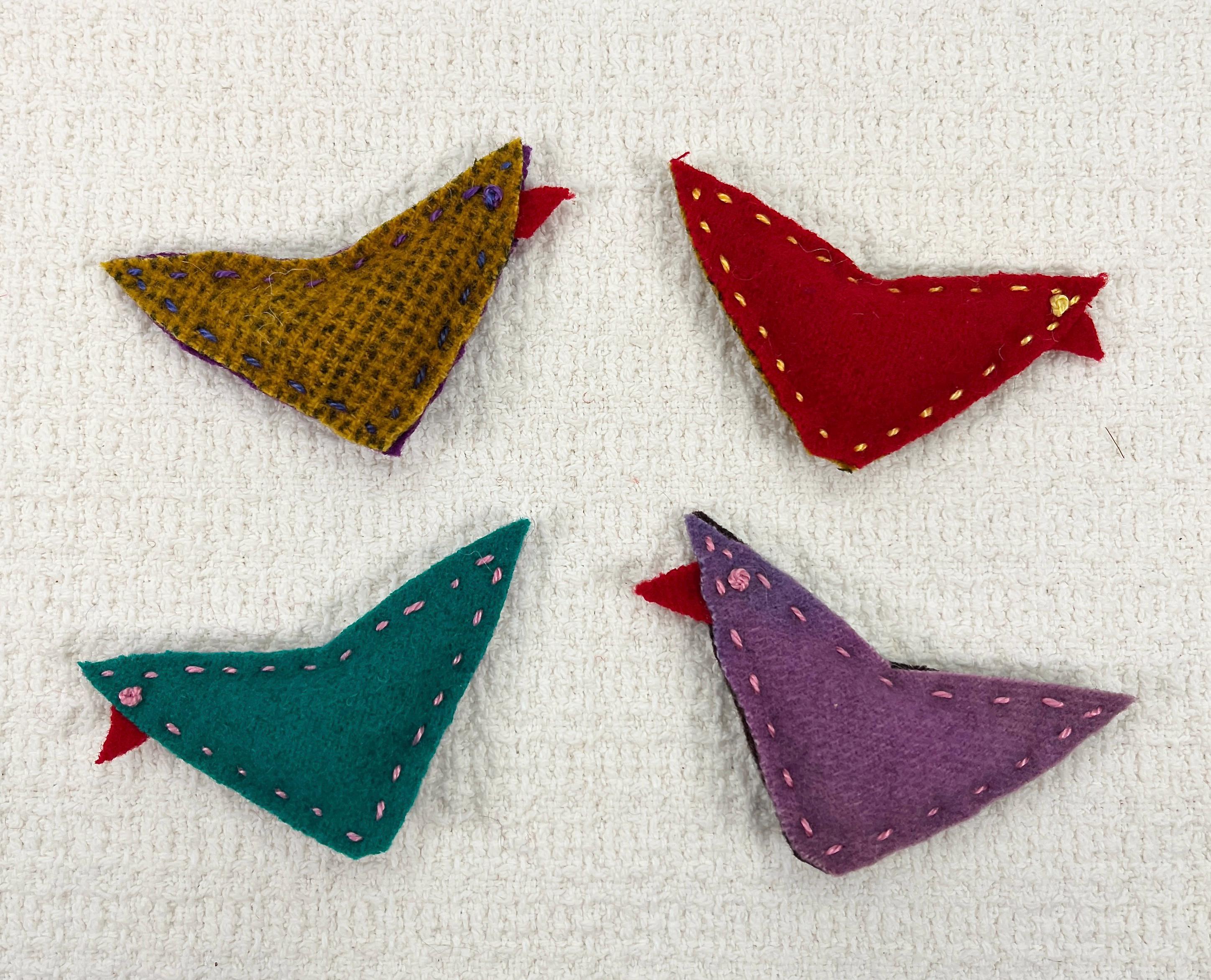 Prosperity Hens Kit, DIY, Bird Bell Tota, Includes Supplies to Stitch ...