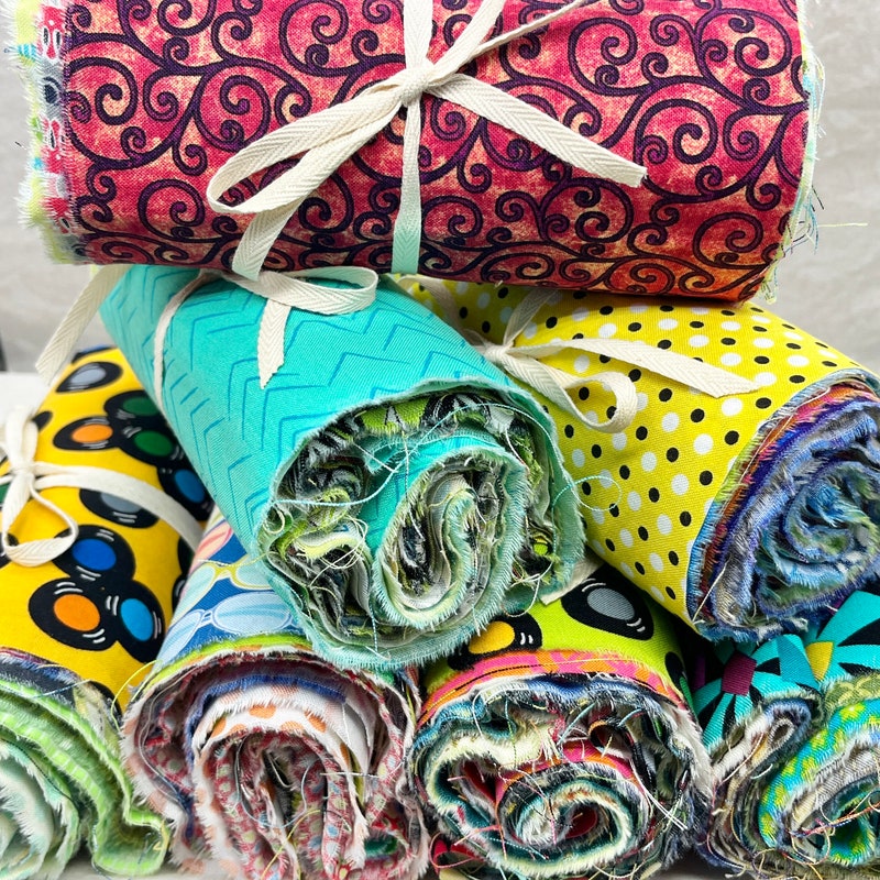 Fabric Scrap Bundle - Etsy