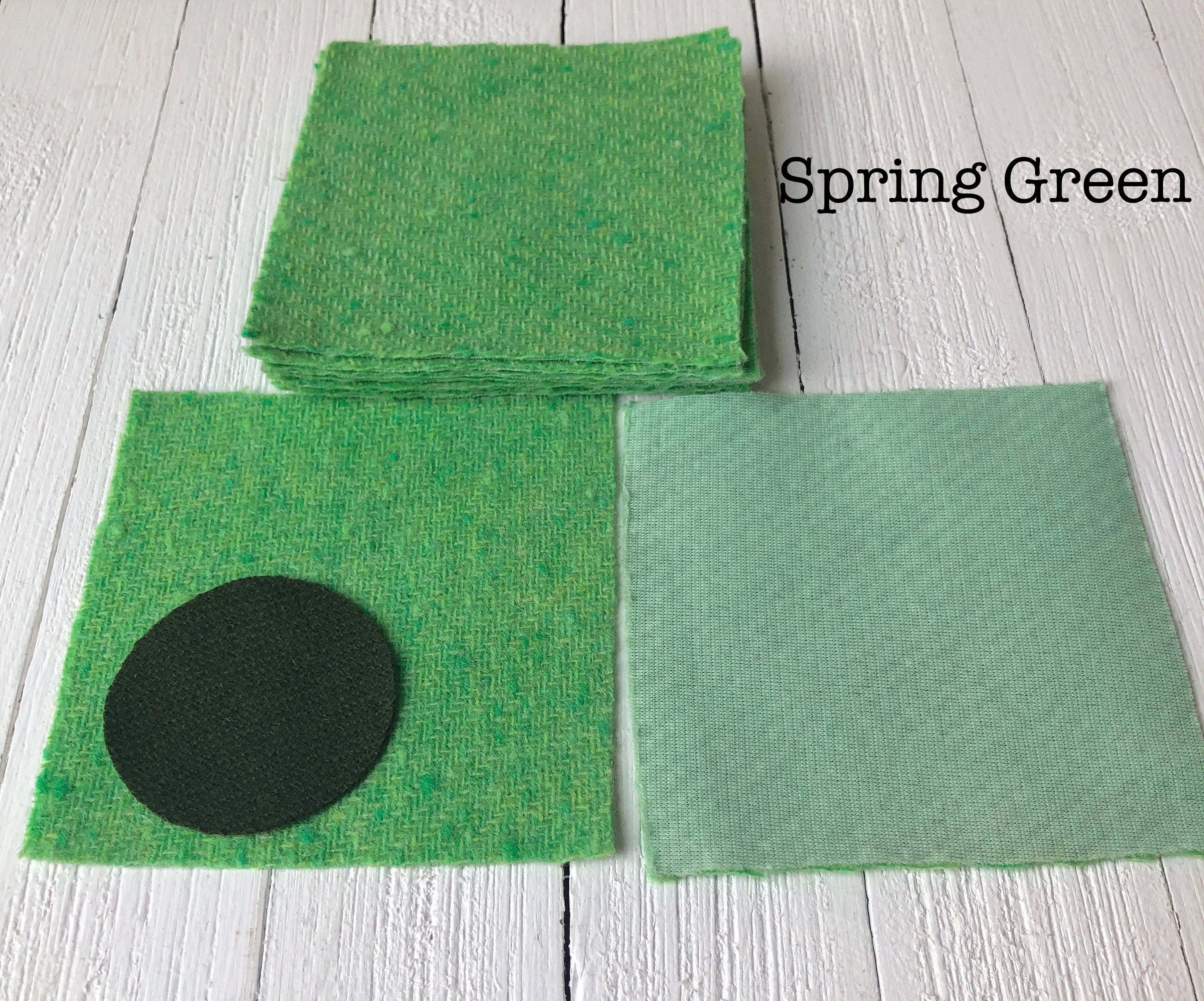 4 x 4 Wool Squares 12 pcs 24pcs Primitive Stitching | Etsy