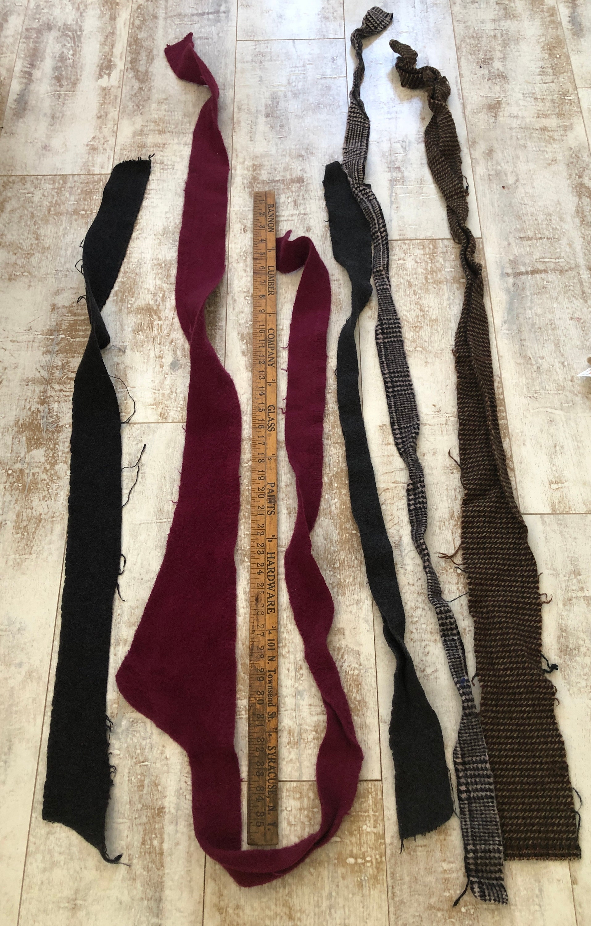 Wool Scrap Strips Heavy weight Wool Scraps Rug Hooking | Etsy