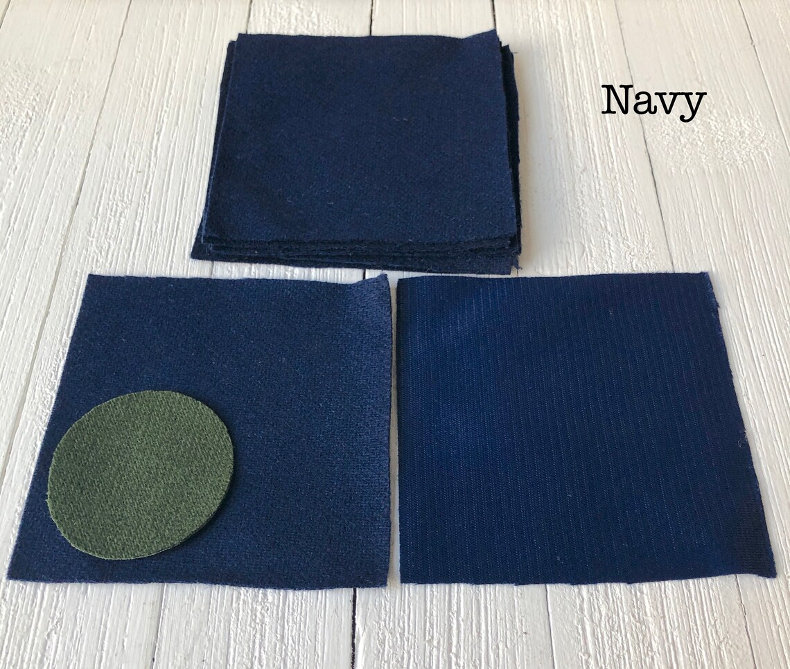 4 x 4 Wool Squares 12 pcs 24pcs Primitive Stitching | Etsy