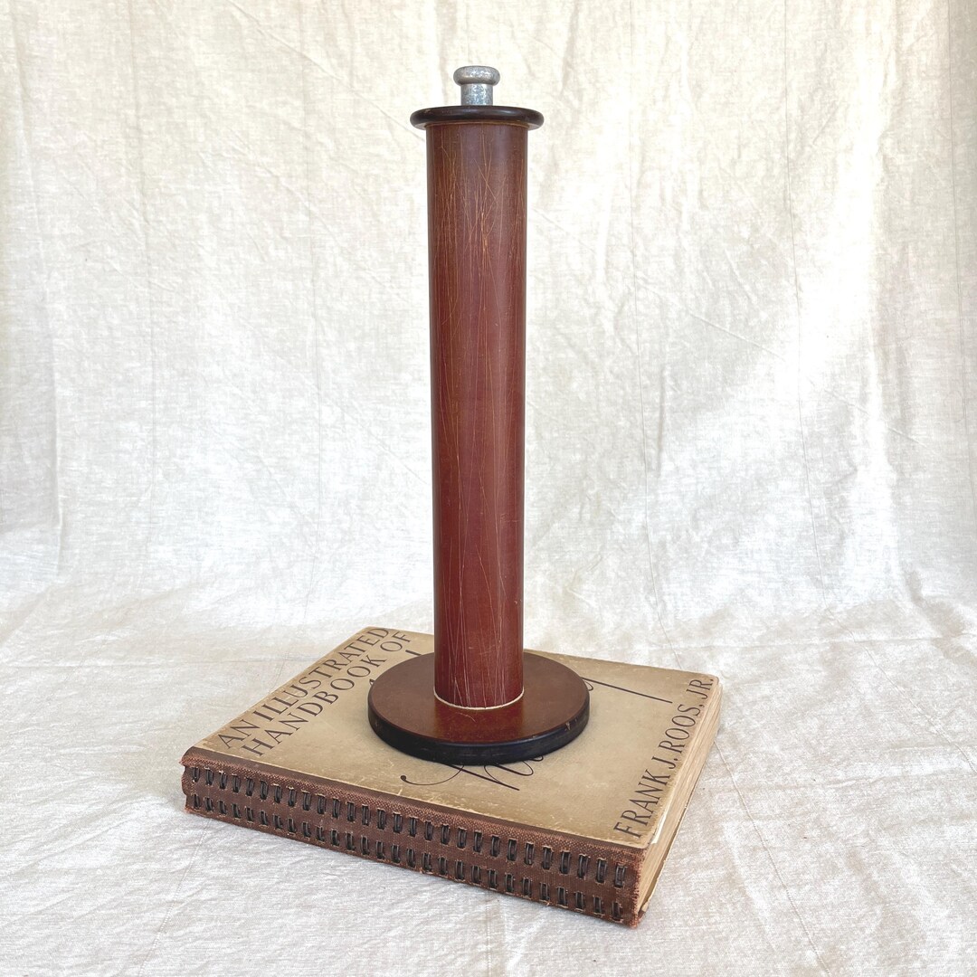 Wood Spool From an Old Textile Factory, Large Vintage 13" Tall ...