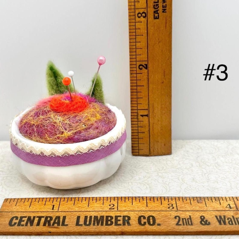 Mini Needle-felted Wool Pincushion, Handmade - Etsy