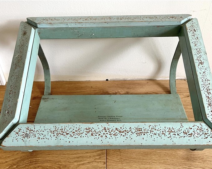 Unique and Rare Vintage Rug Hooking Frame, L.R STEWART, Altamont, NY ...