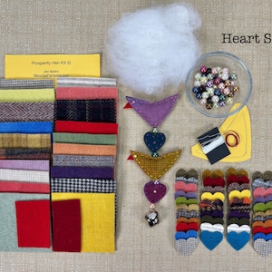 Prosperity Hens Kit, DIY, Bird Bell Tota, Includes Supplies to Stitch ...