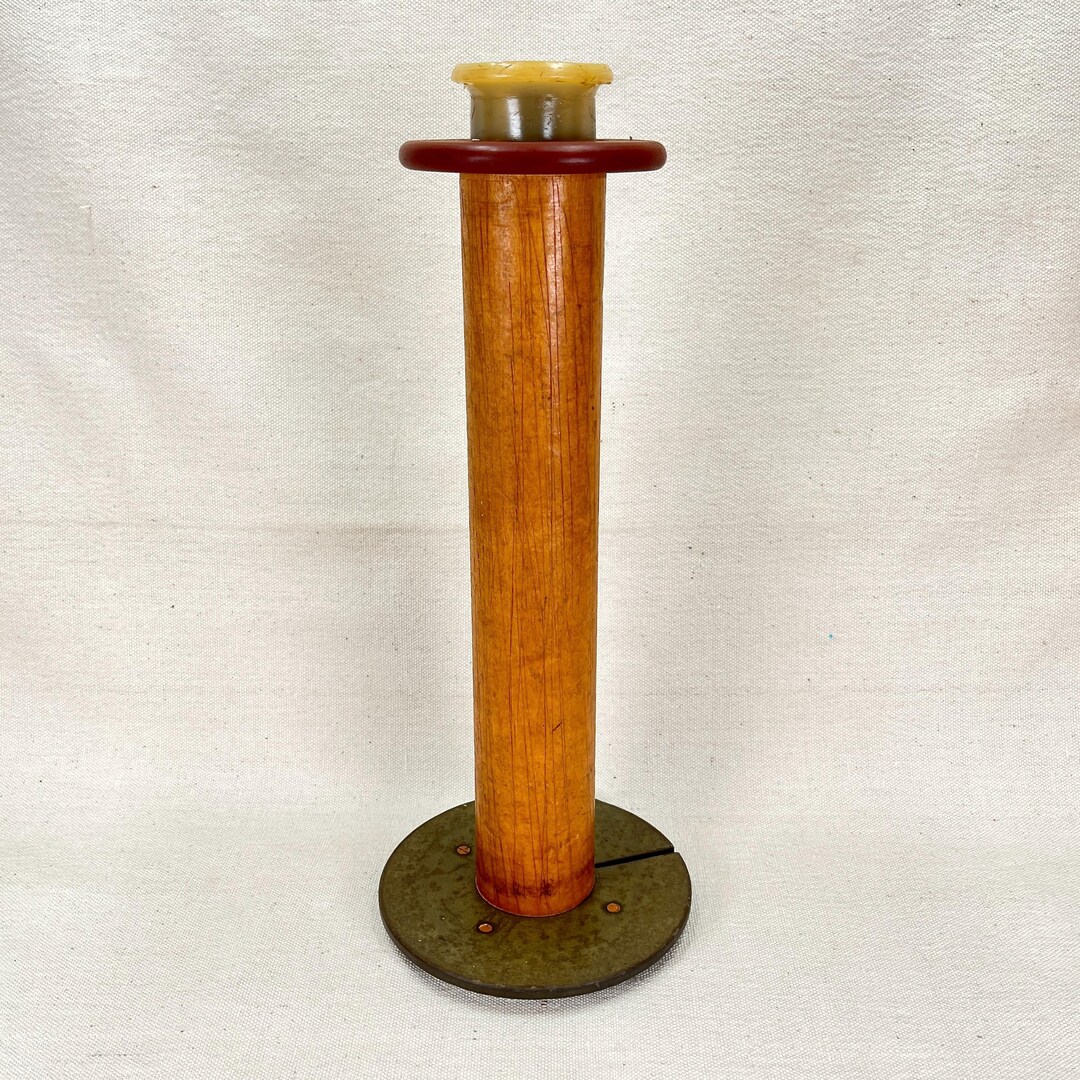 Rare Vintage 14" Wood Spool From an Old Textile Factory, Very Large ...