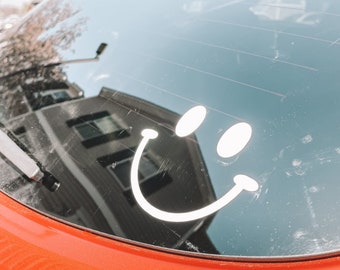 Smiley Face Sticker for Car - Etsy