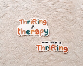 Thrifting Stickers - Etsy