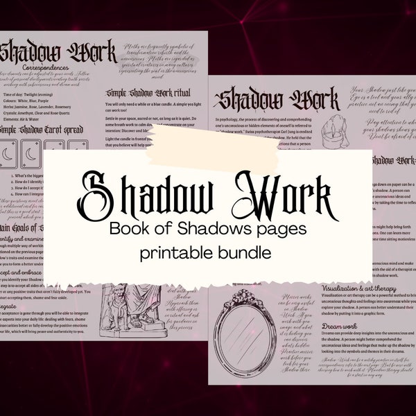 Book of Shadow Pages - Etsy