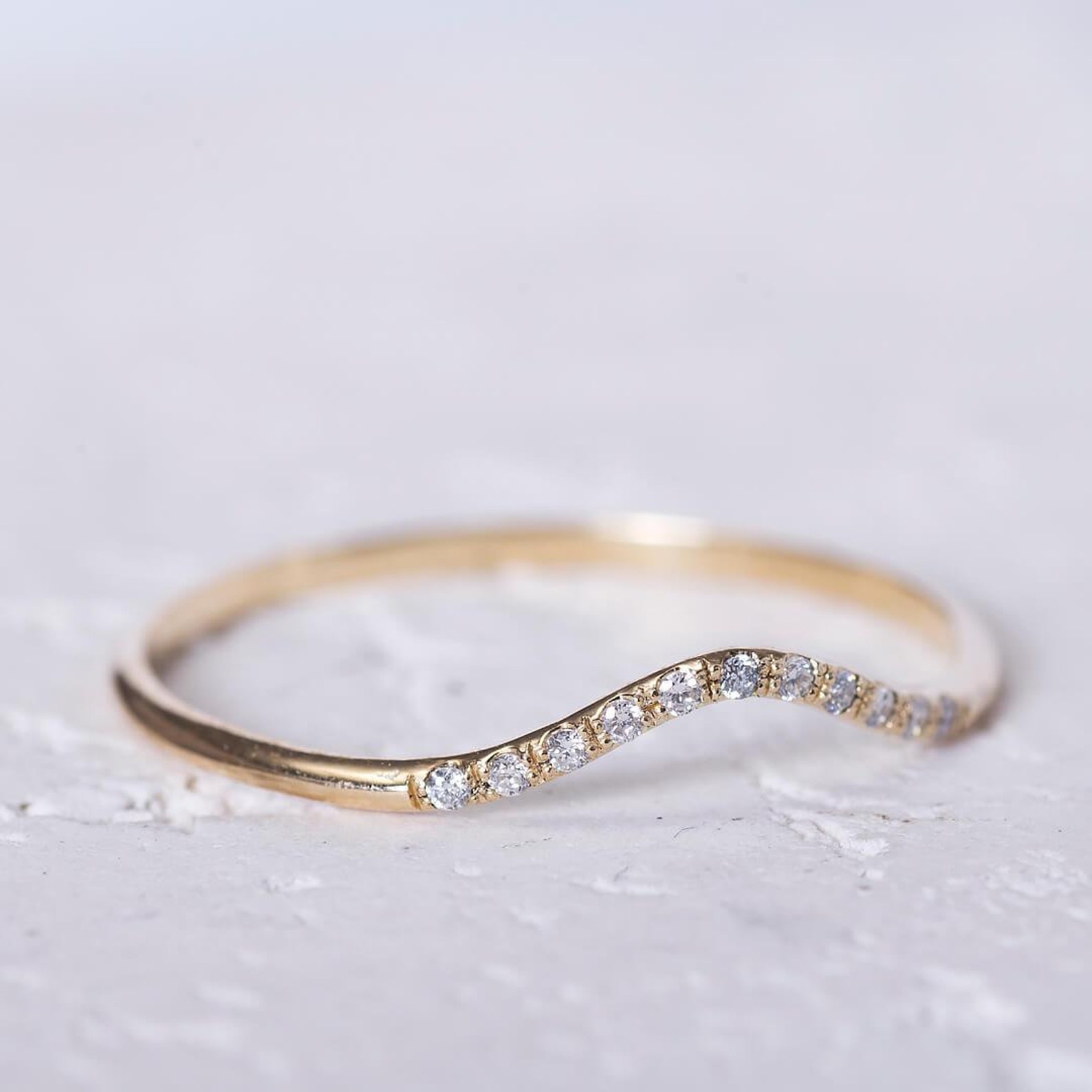 Micro Pave Thin Diamond Eternity Band Micro Pave Eternity - Etsy