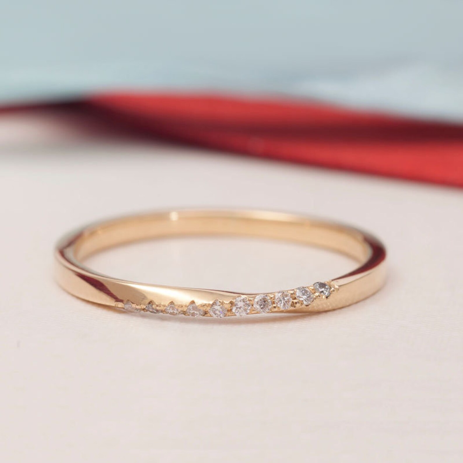Infinity Wedding Gold Band/ Mobius Solid Gold Ring / Infinity - Etsy
