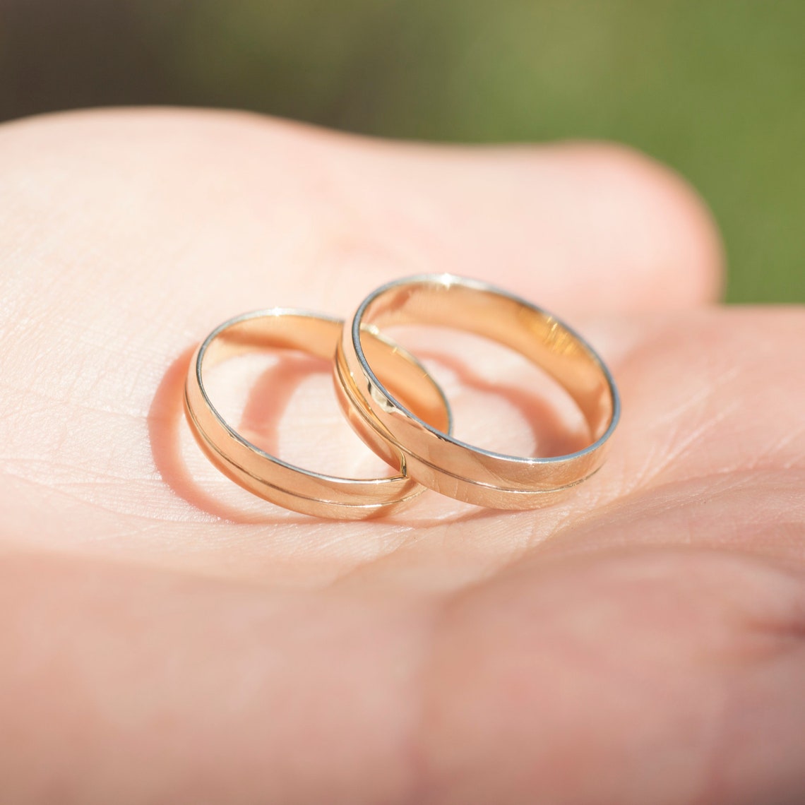 Wedding Band 14K Gold Wedding Band Women Simple Wedding | Etsy
