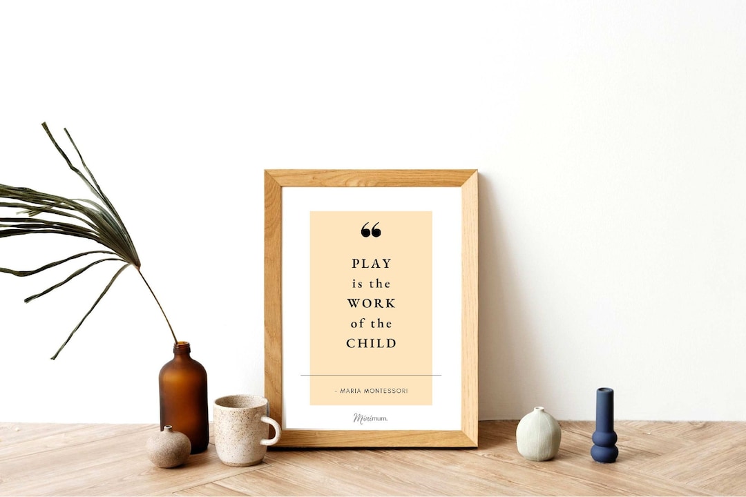 Maria Montessori Quote, Montessori Wall Art, Playroom Prints, Nursery ...