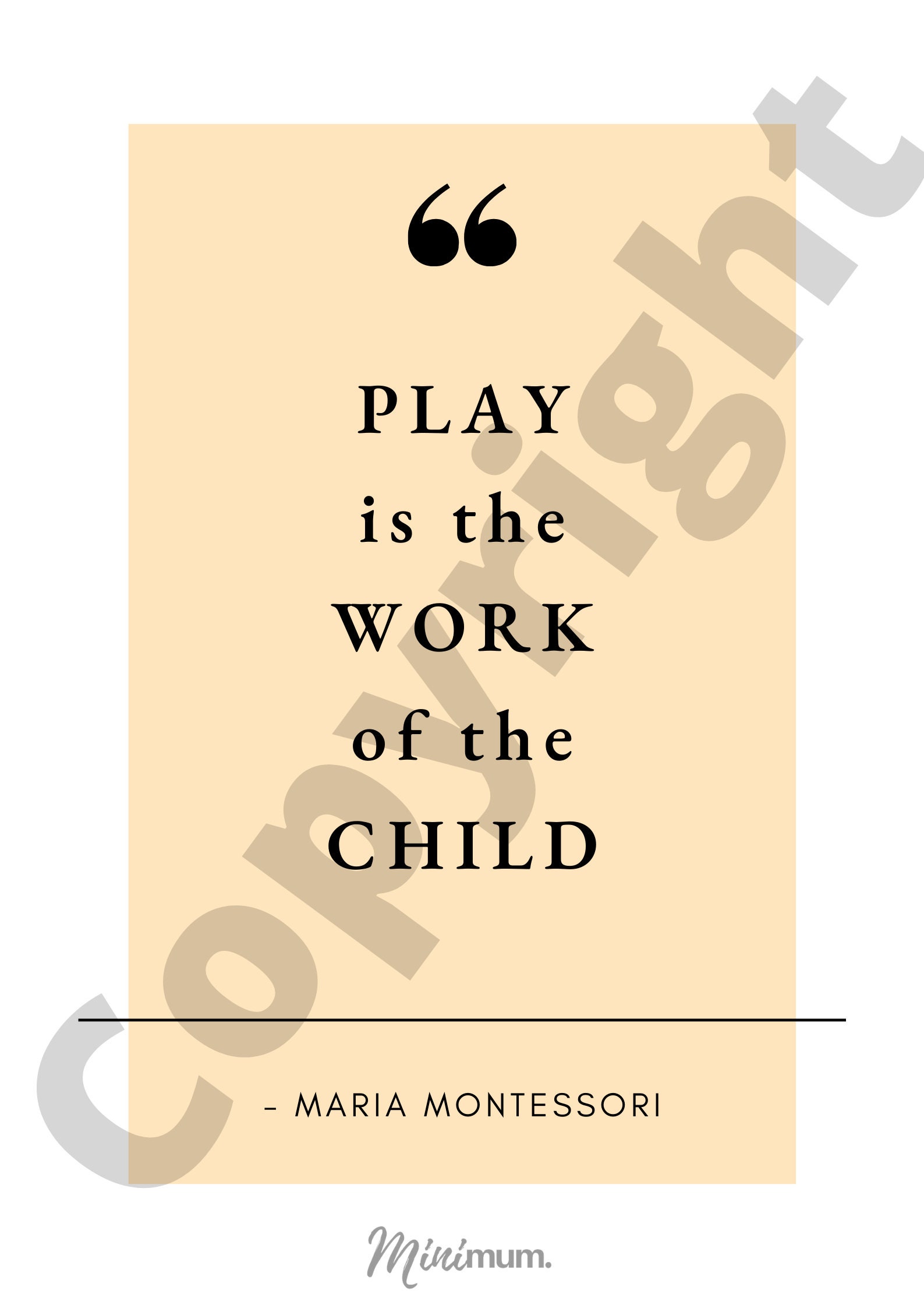 Maria Montessori Quote, Montessori Wall Art, Playroom Prints, Nursery ...