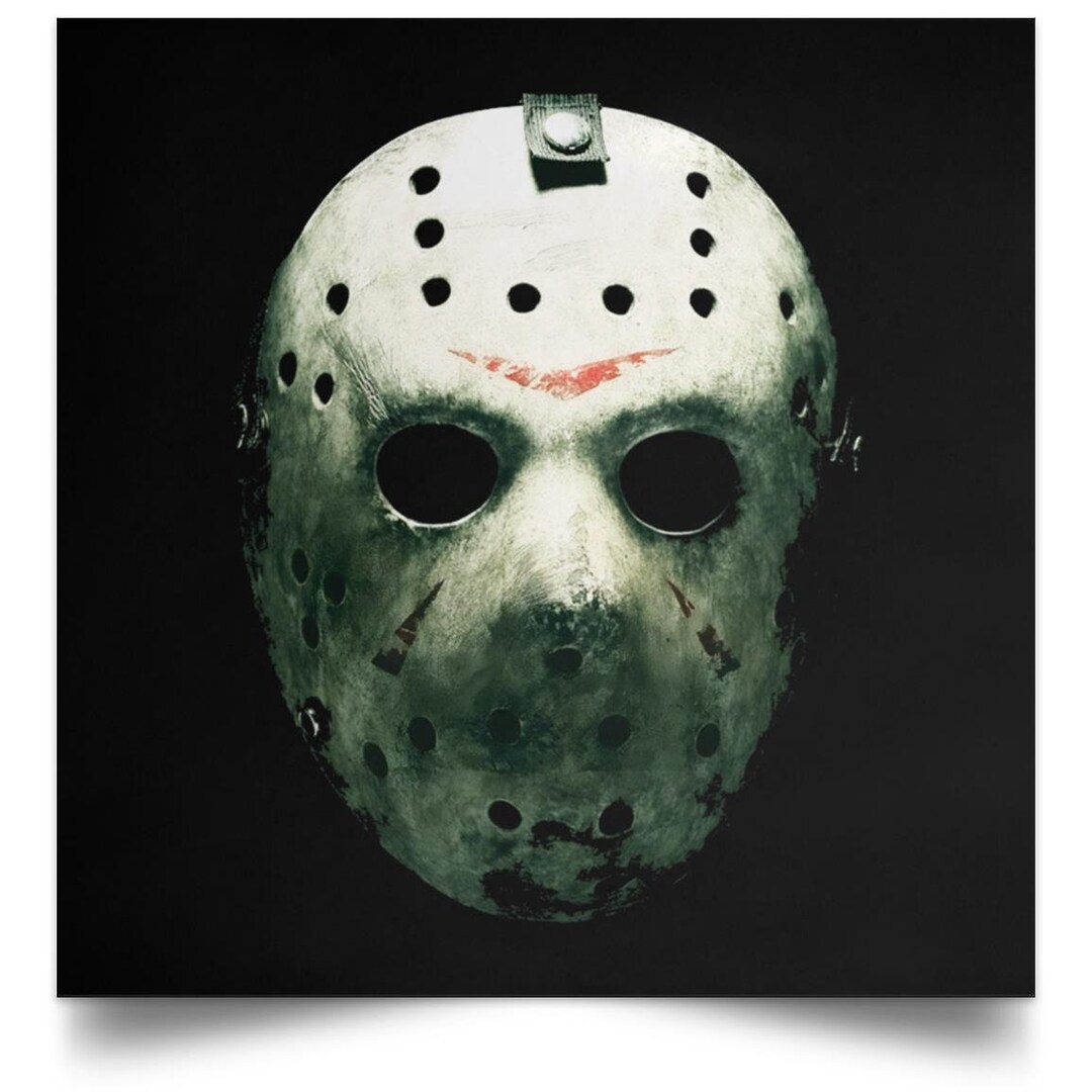 Friday the 13th Poster, Jason Voorhees Horror Movie Poster, Halloween ...