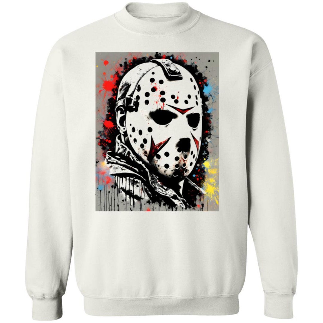 Jason Friday the 13th Portrait Painting Crewneck Pullover Sweatshirt ...