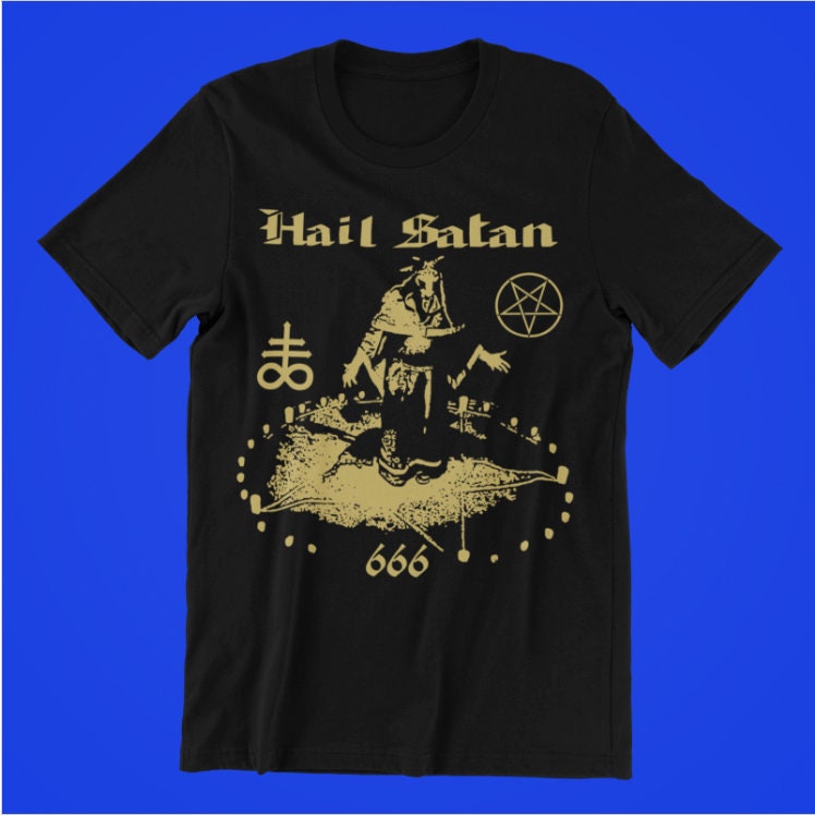 Baphomet Hail Satan Satanic Ritual T-shirt Tee Shirt 484 - Etsy Israel