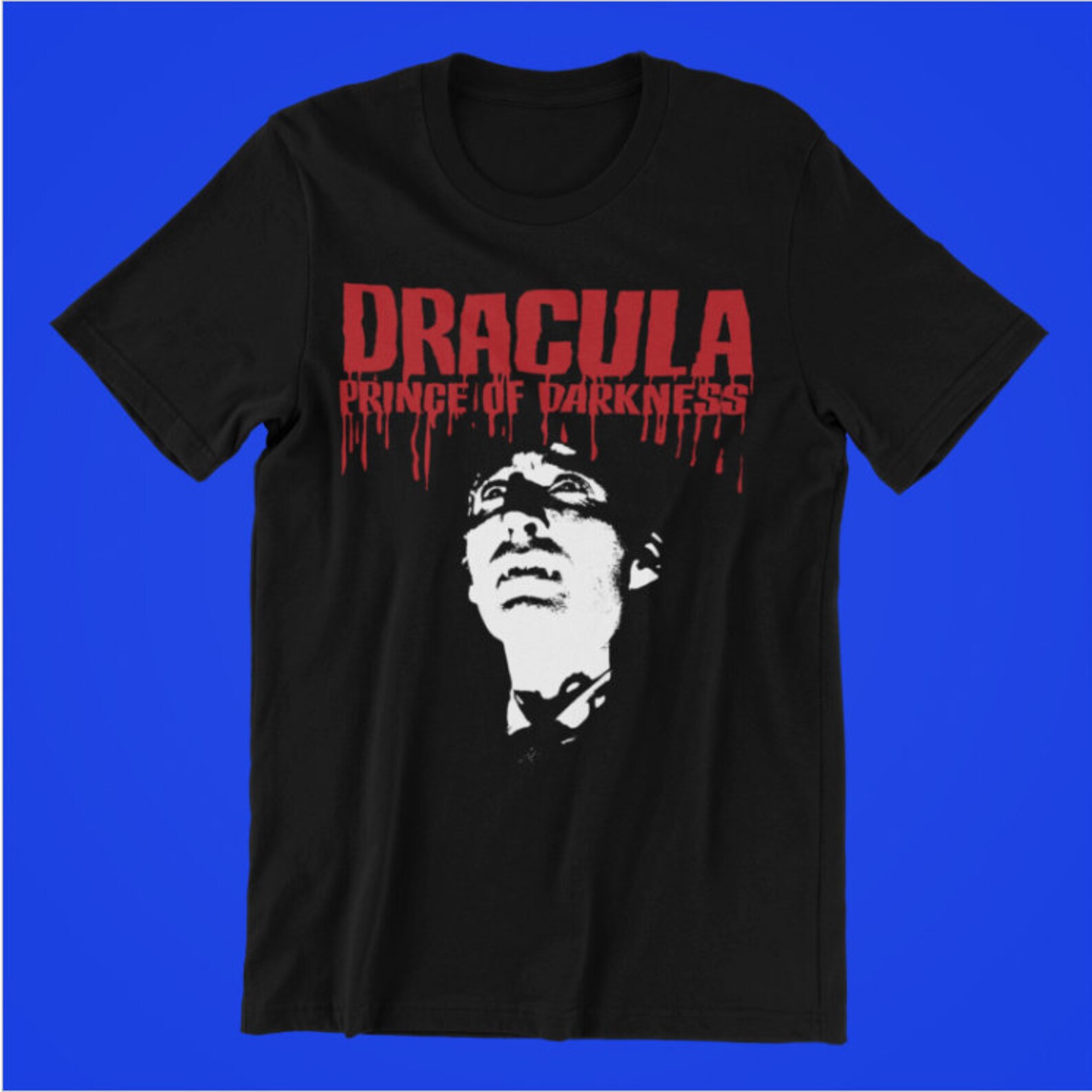 Dracula Vampire Christopher Lee Horror Movie T-shirt Tee Shirt 625 - Etsy