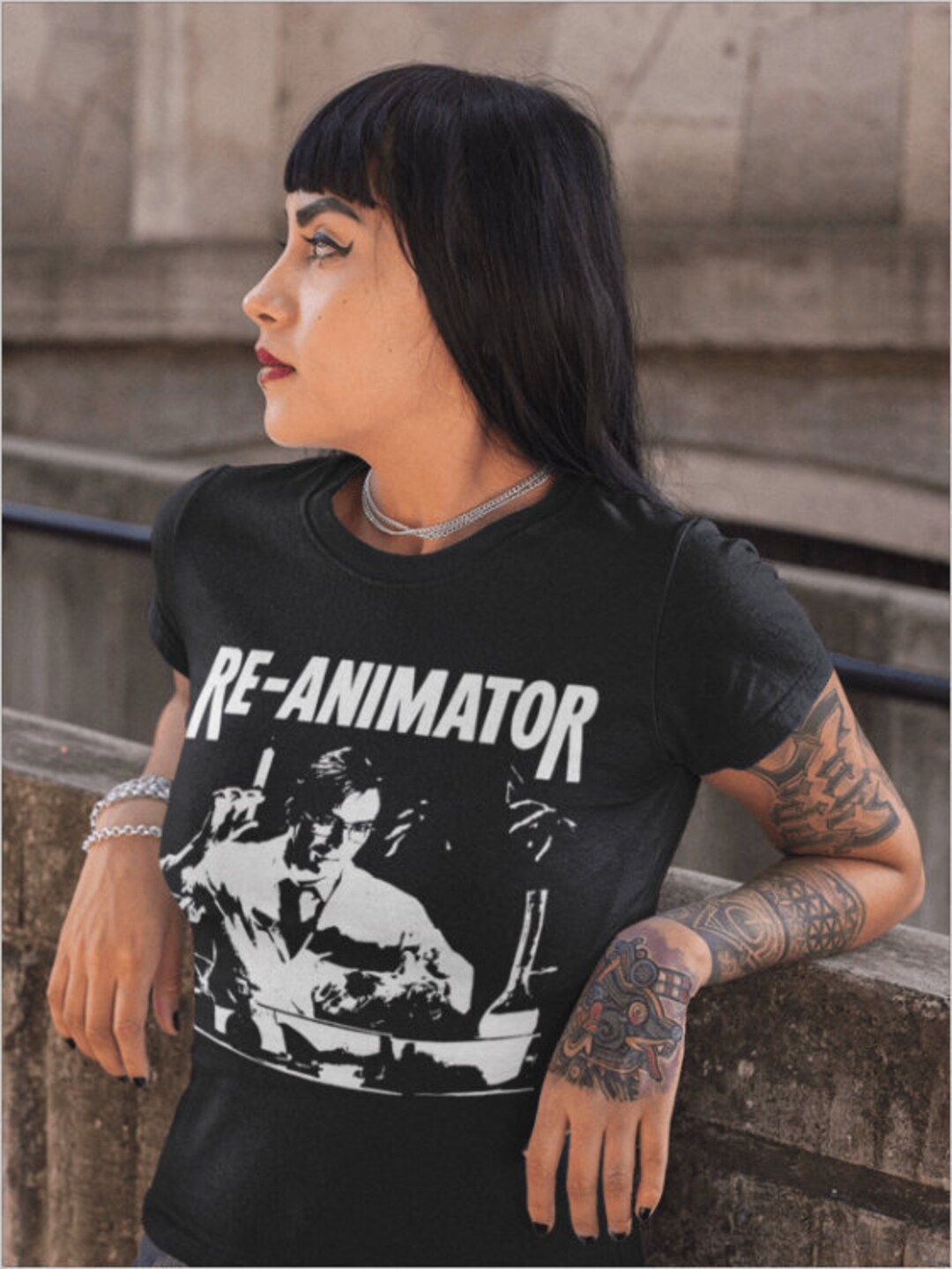 Reanimator Lovecraft Classic Horror Movie Re-animator T-shirt Tee Shirt ...