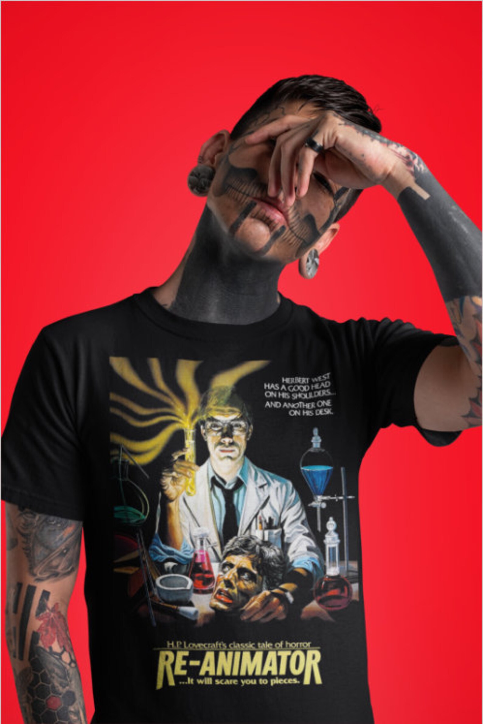 Reanimator Lovecraft Classic Horror Movie Re-animator T-shirt - Etsy