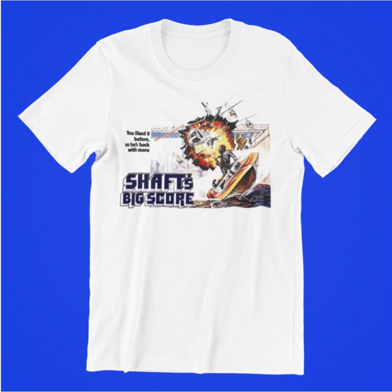 Shaft Big Score Blaxploitation Movie T-shirt Tee Shirt 966 | Etsy