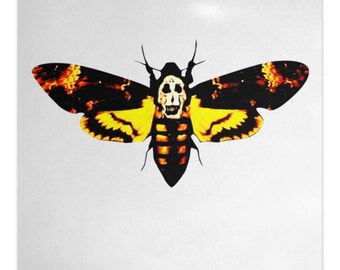 Silence of the Lambs Death Head Moth Hannibal Framed Art Print by ...