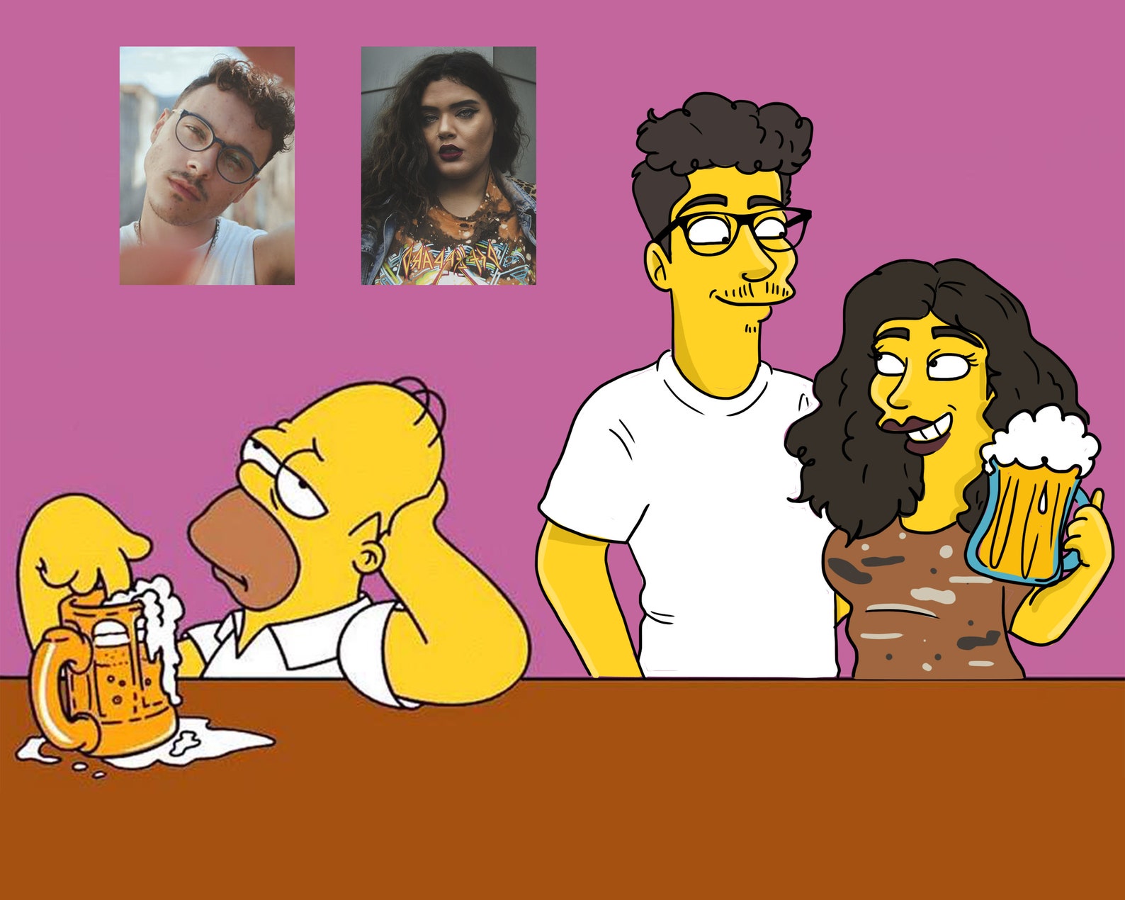 SIMPSONS PORTRAIT on the Couch Simpsons Family Portrait - Etsy