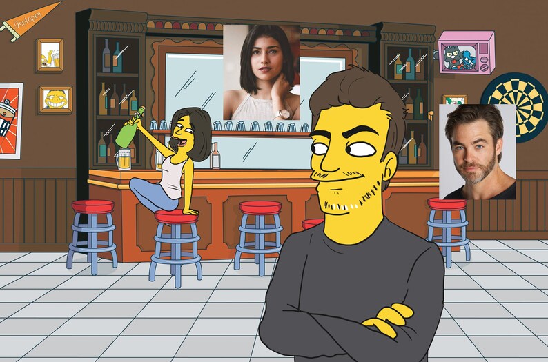 SIMPSONS PORTRAIT on the Couch Simpsons Family Portrait | Etsy