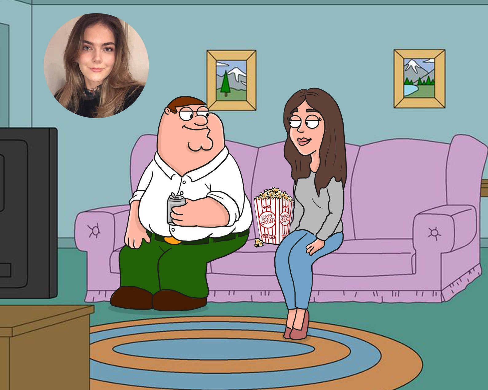 Personalized Family Guy Portrait Birthday Gift Custom | Etsy