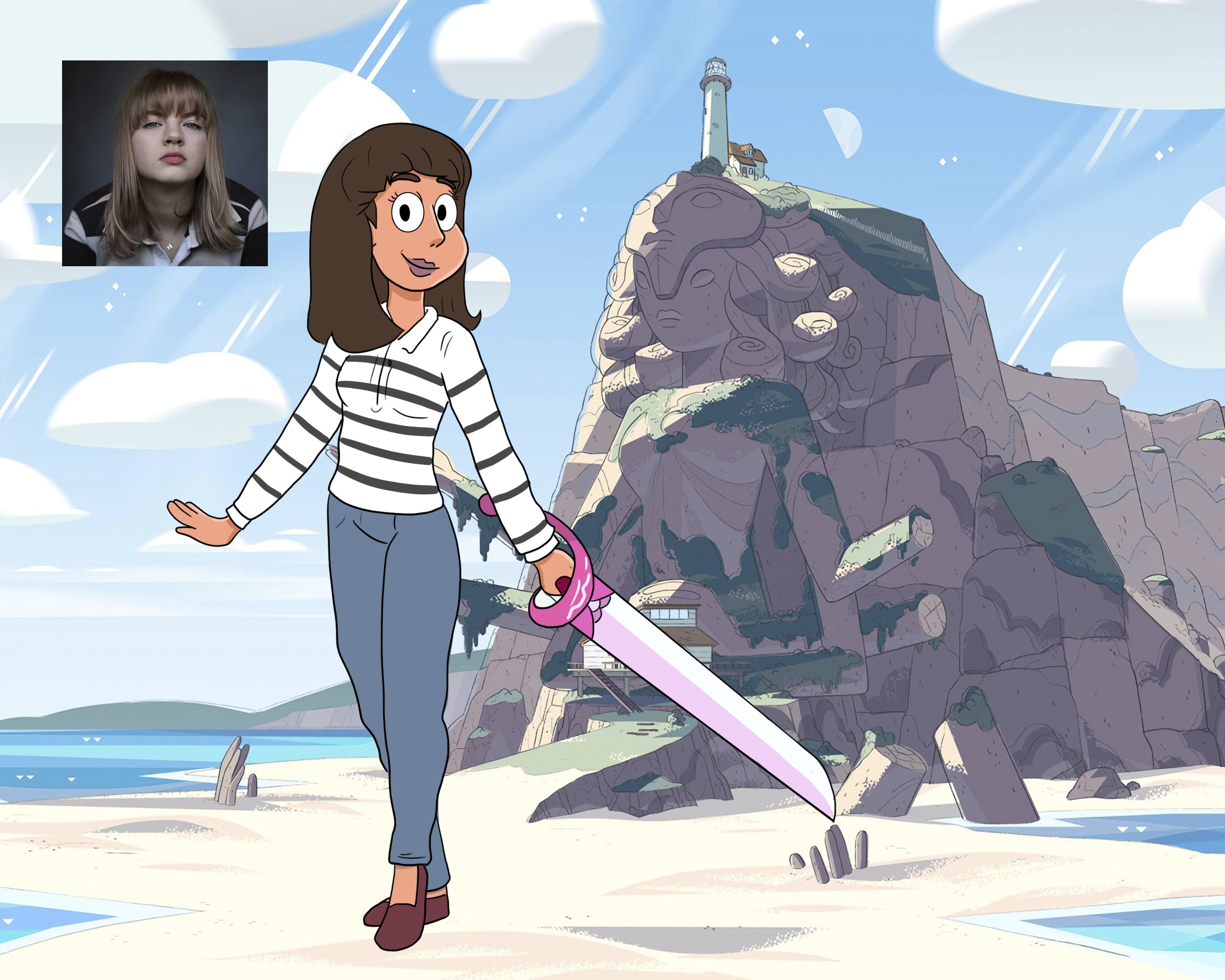 Art & Collectibles Digital Cartoon Steven Universe Style Cartoon TV ...