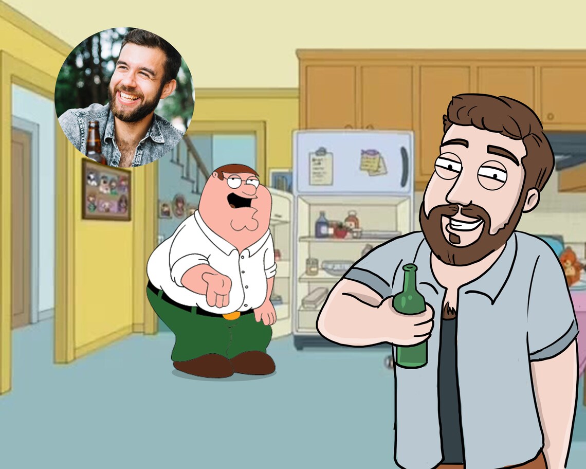 Family Guy Portrait Custom Couple Illustration Custom | Etsy