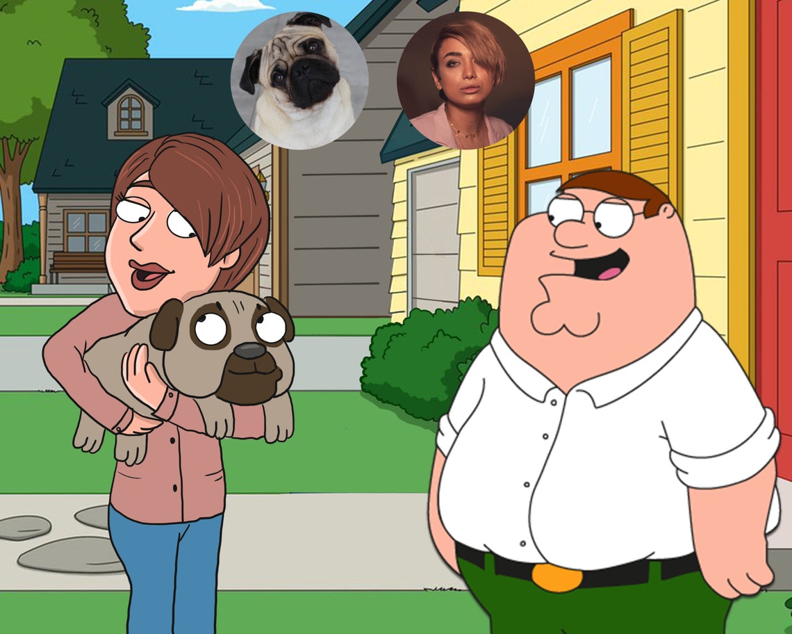 Family Guy Portrait Custom Couple Illustration Custom | Etsy