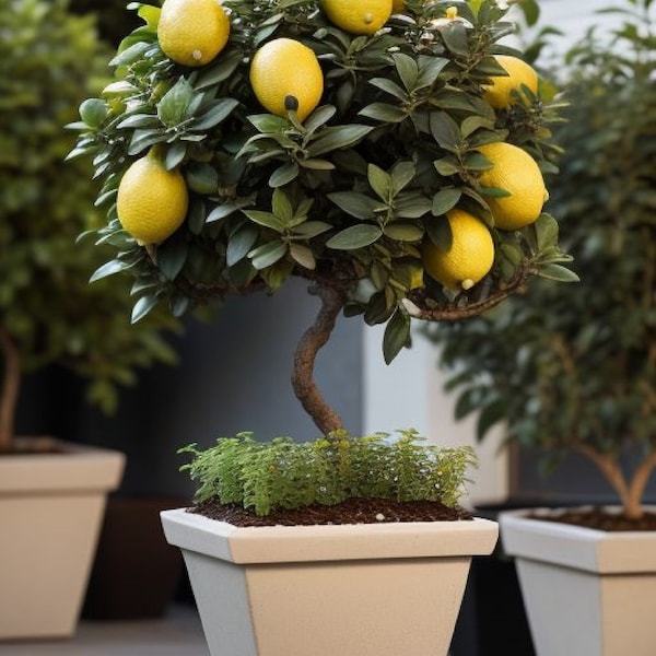 Dwarf Lemon Tree - Etsy