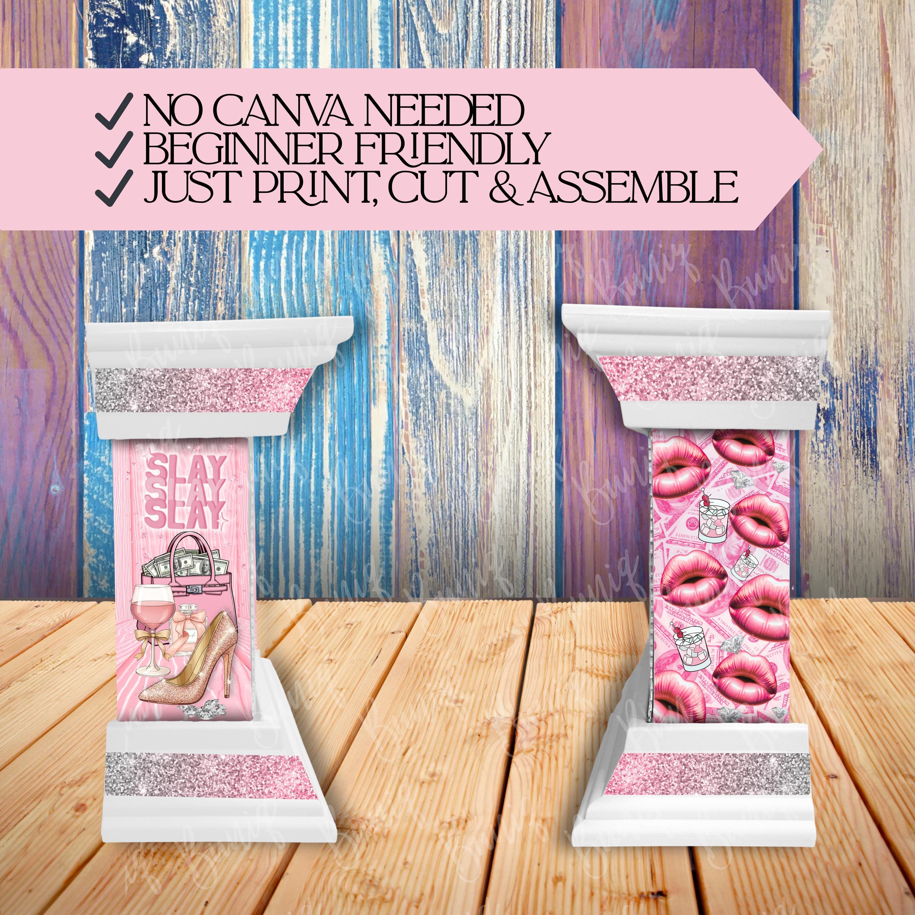 Glam Diva Mini Bar DIY Printable – Ready to Print – Beginner Friendly ...
