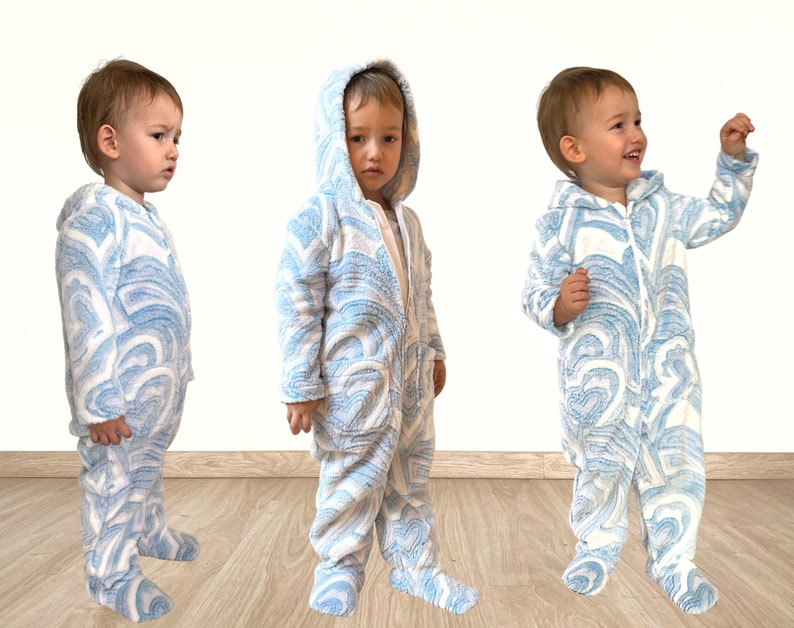 DIDOO Hooded All in One Bodysuit Pattern Overall Polar Fleece - Etsy