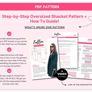 FALLON Shacket Pattern, Wool Coat Sewing Pattern With Pockets ...